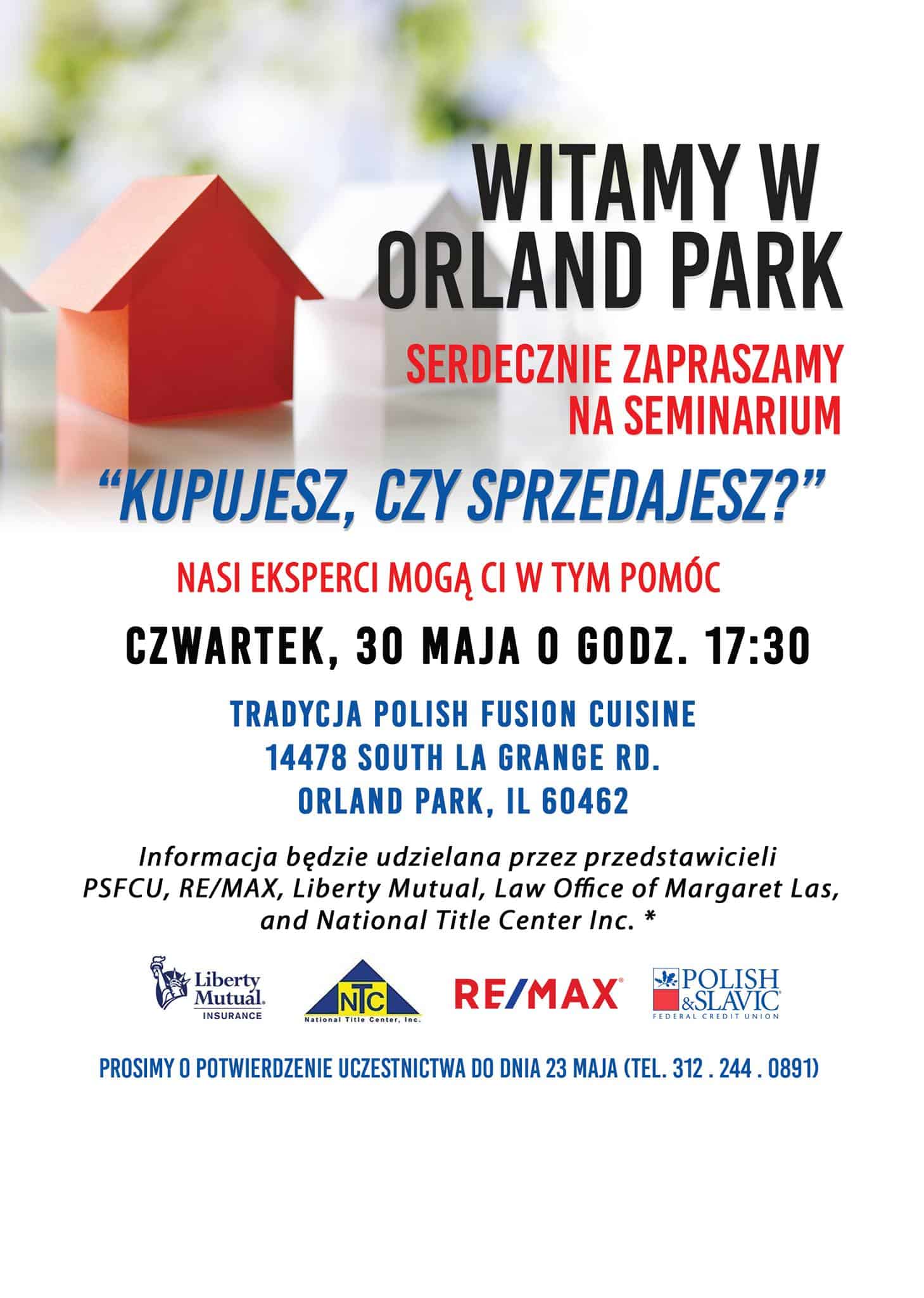 Mieszkańcy Orland Park zacieraja ręce. Robert Radkowski: Na południu ...